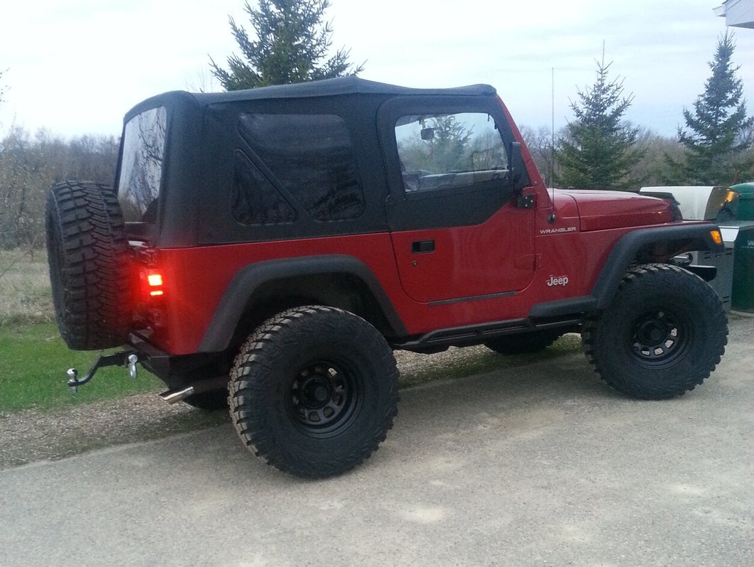 Jeep Soft Top Replacement Diamond Black Soft Top For Jeep Wrangler TJ ...