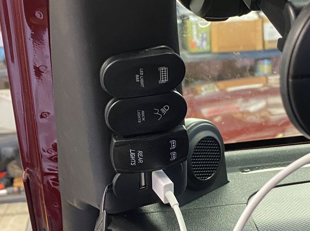 A Pillar Light Bar Switch Panel