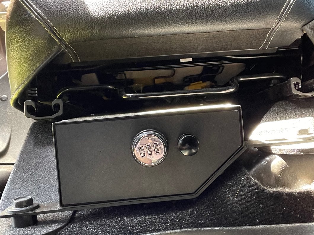 RedRock Under Seat Storage Lock Box; Passenger Side (07-10 Jeep ...