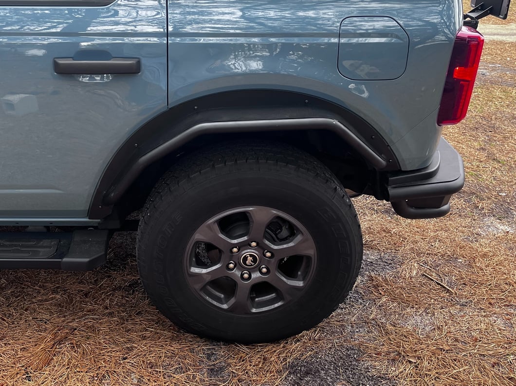 Barricade HD Tubular Fender Flares; Rear (21-25 Bronco 4-Door ...