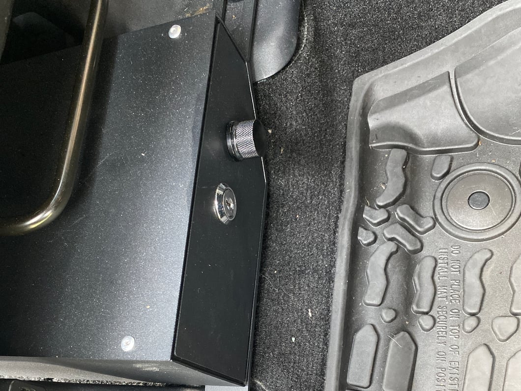 RedRock Under Seat Storage Lock Box; Passenger Side (07-10 Jeep ...