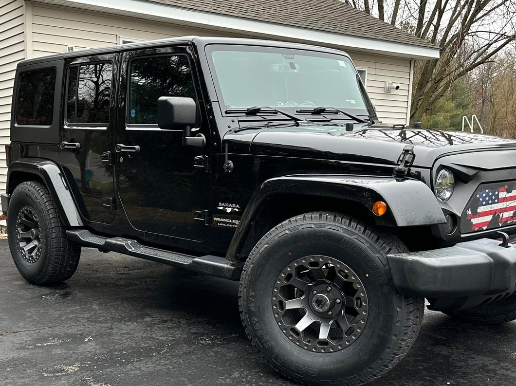 Mammoth Synister Charcoal Wheel; 17x9; -6mm Offset (07-18 Jeep Wrangler ...