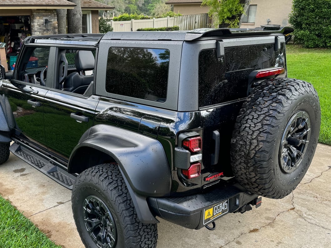 RedRock Rear Spoiler; Gloss Black (21-25 Bronco w/ Hard Top) | RedRock